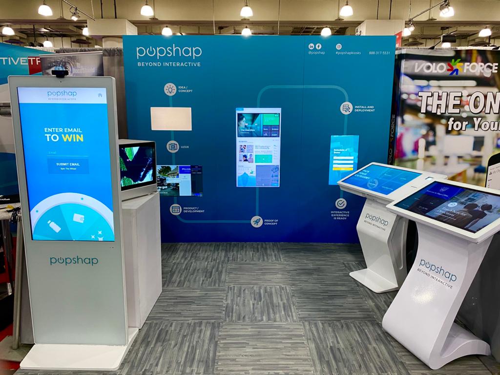 Trade Show Video Walls | Touch Screen Tables & More | Popshap